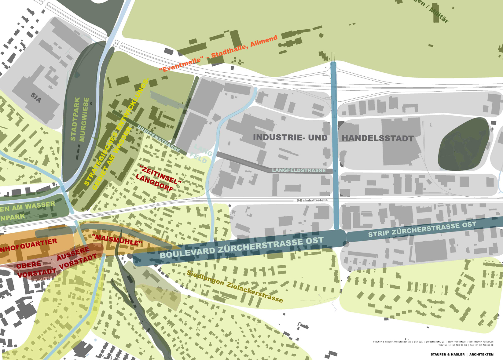 MASTERPLAN FRAUENFELD - Staufer & Hasler Architekten